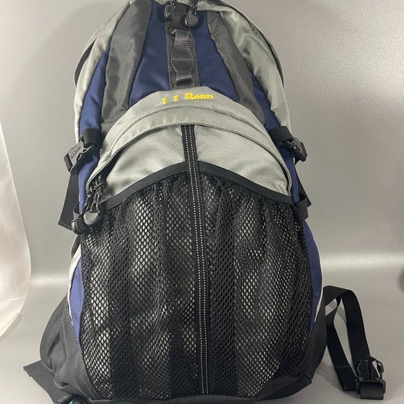 L.L. Bean | Bags | Ll Bean Bluegrayblack Nylon Backpack | Poshmark